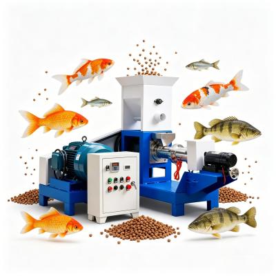 China 40kg/H-240kg/H Floating Fish Feed Extruder Machine Fish Food Extruder Machine for sale