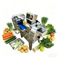 China 600kg/H-1000kg/H Onion Cutting Machine Industrial Potato Chip Cutter for sale