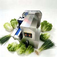 China Food Grade Stainless Steel Easy Cleaning Space Saving Adjustable Speed Leafy Vegetable Dicer For Lettuce Scallion Bok Choy Chive for sale