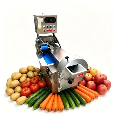 China Robust Compact Washable Variable Speed Fruit And Vegetable Slicing Machine With CE Marking For Root Vegetable Onion Potato for sale