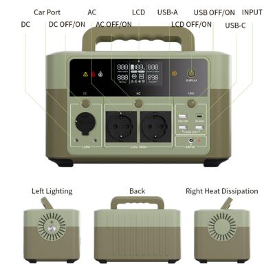 China Wholesale 1000 Watt Solar Generator Customization Lifepo4 Portable Power Station for sale