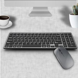 China Custom 2.4G BT3.0 BT5.0 Pc Laptop Computer Bluetooth Wireless Keyboard Mouse Combos for sale