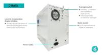 China QL-2000B Pem High Pressure Hydrogen Generator 2000ml/Min 485mmx390mmx370mm for sale
