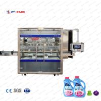 China Laundry Liquid Insert Plug Outside Screw Track Type 2 Heads Capping Machine 4000BPH for sale