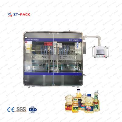China 3000BPH Automatic Linear Piston Oil Filling Machine For Edible Oil Peanut Sunflower Oil for sale