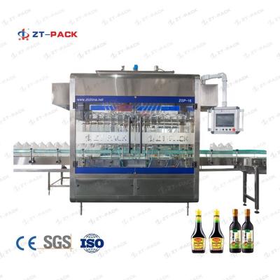 China Gravity Low Viscous Watery Liquid Filling Machine Line for Vinegar Soy Sauce Wine for sale