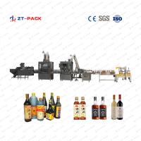 China Gravity Low Viscous Watery Liquid Filling Machine Line for Vinegar Soy Sauce Wine for sale