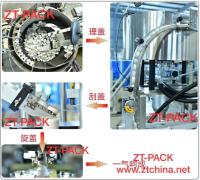 China Automatic Liquid Bottle Filling Line Lid Caps Capping Machine High Speed for sale