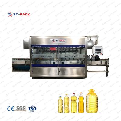 China Vegetable Edible Oil Filling Machine For Sunflower Oil Production Packing Line for sale