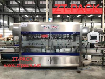 China 6 8 10 12 Nozzles Lubricant Oil Flow Meter Filling Machine Track Capping for sale