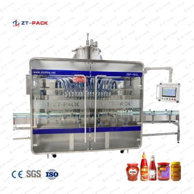 China Automatic Food Rotor Pump Filling Machine For High Viscous Paste Jam Sauce Cream for sale
