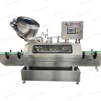 China Automatic Glass Jar Vacuum Capper Liquid Sealing Machine Steam Vacuum Capping Machine for sale