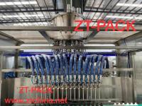 China Honey Paste Canned Cylinder Weight Tomato Sauce 6 Head Bottle Filling Machine for sale