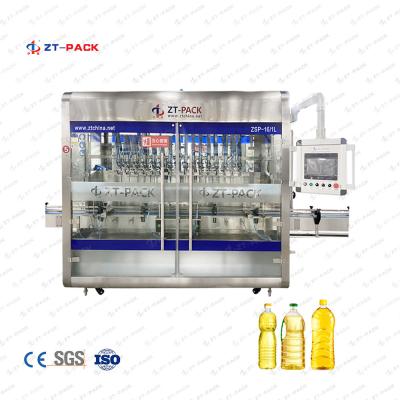 China Servo 500ml Edible Oil Filling Machine 6 Head High Viscosity Piston Filler for sale