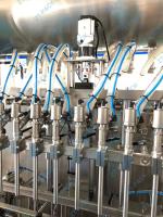 China Servo 500ml Edible Oil Filling Machine 6 Head High Viscosity Piston Filler for sale