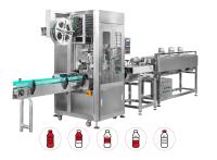 China 150bpm Sleeve Applicator For Bottles 25mm To 280mm Label Pasting Machine for sale