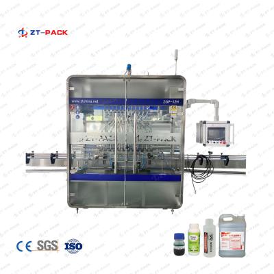 China 14 Head Pesticide Filling Machine 100-10000ml Fertilizer for sale