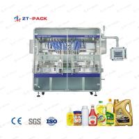 China Linear Lubricant Filling Line 100ml Sus304 High Speed Bottle Filling Machine 6-16 Head for sale