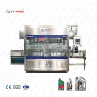 China 4000-5000bph Lube Oil Packing Machine 6 Head Induction Sealing Capping Machine for sale