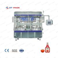 China 4000bph Ketchup Paste Jam Sauce Hot Filling  plastic bottle drum Filling Machine for sale