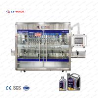 China Linear Piston Servo Motor Lubricant Oil Filling Machine Track Capping Automatic for sale