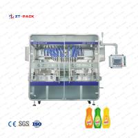 China 4kw Plastic Bottle Filling Machine 1000ml Dishwasher Inline Bottle Filler for sale