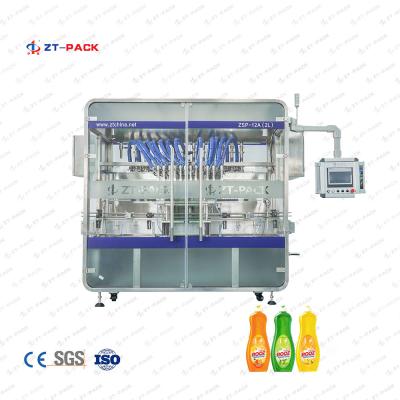 China 4kw Plastic Bottle Filling Machine 1000ml Dishwasher Inline Bottle Filler for sale