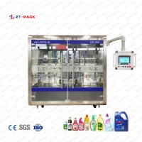 China 6 8 Head Bottle Filling And Capping Machine Flat Paste Liquid Filling Machine for sale