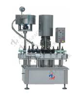 China Wine Bottle Cap Tightening Machine Olive Oil , Rotary Juice Bottle Cap Sealing Machine for sale