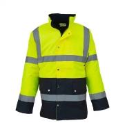 China Protective Workwear 2024 Hi Vis 300d Oxford Reflective Safety-Protective-Clothing Jacket for Workers for sale