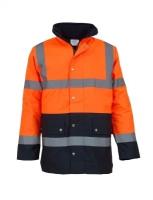 China Protective Workwear 2024 Hi Vis 300d Oxford Reflective Safety-Protective-Clothing Jacket for Workers for sale