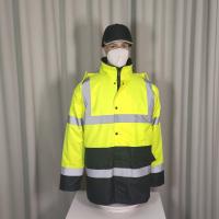 China Protective Workwear 2024 Hi Vis 300d Oxford Reflective Safety-Protective-Clothing Jacket for Workers for sale