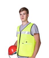 China Men's TPU Wear-resistant Mesh Fabric Cooling Vest with Custom Logo and Safety Features for sale