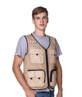 China Fashionable Khaki Short Sleeved Cooling Air Conditioning Jacket in Smart Casual Style for sale