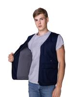 China Stay Cool and Comfortable with Our Fashionable Navy Blue Short Sleeve Cooling Vest for sale