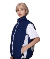 China Smart Casual Style Cooling Vest for Safe Outdoor Work Rechargeable and Short Sleeve for sale