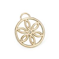 China The Gold Circular Pendant, In The Shape Of A Flower，Lightweight DIY Geometry Handbag Decoration Hardware for sale
