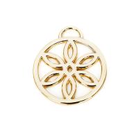 China The Gold Circular Pendant, In The Shape Of A Flower，Lightweight DIY Geometry Handbag Decoration Hardware for sale