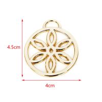 China The Gold Circular Pendant, In The Shape Of A Flower，Lightweight DIY Geometry Handbag Decoration Hardware for sale