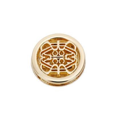 China Gold Round Shape Handbag Lock Hardware Purse Lock Replacement Part For DIY Making for sale