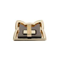 China Morden Cat Ear Shape Handbag Lock Accessories 3.5cm Metal Lock Bag Hardware for sale
