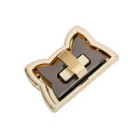 China Morden Cat Ear Shape Handbag Lock Accessories 3.5cm Metal Lock Bag Hardware for sale