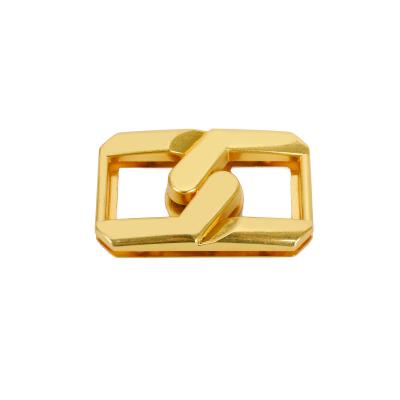 China Modern Handbag Lock Hardware Metal Lock Buckle Gold Bag Lock Twist for sale