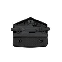 China 5cm Handbag Lock Hardware Metal Antique Black Decorative Buckle Latch Bag Hasp Lock for sale