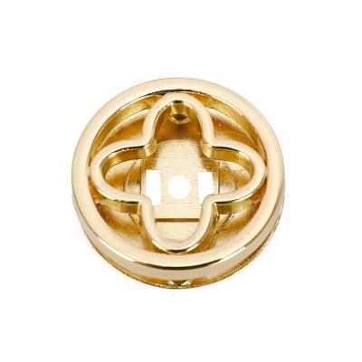 China Round Bound Four-Leaf Clover Handbag Lock Handbag Lock Hardware Replacement Parts for sale