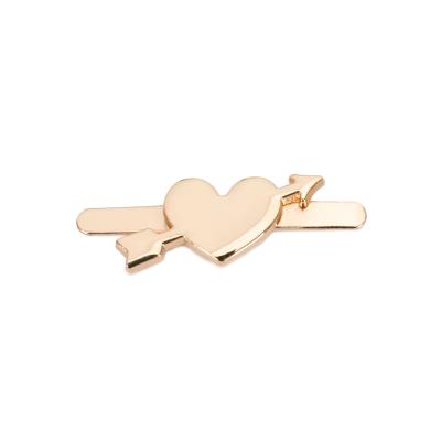 China Cupid Heart Arrow Shape Handbag Lock Hardware Purse Metal Lock Decorative for sale