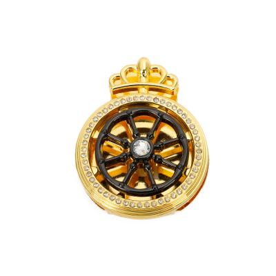 China Crown Steering Wheel Clutch Lock Handbag Hardware Purse Accessory for sale