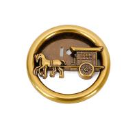 China 5cm Handbag Lock Hardware For Purse DIY Part Ring Pony Rider Bag Lock for sale