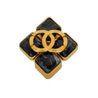 China Reusable Handbag Lock Hardware Black And Gold Four Leaf Clover Double Ring for sale