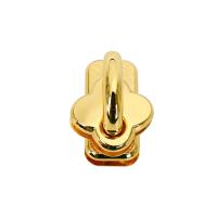 China Gold Shiny Metal Bag Lock Replacement Metal Purse Hardware Accessories for sale